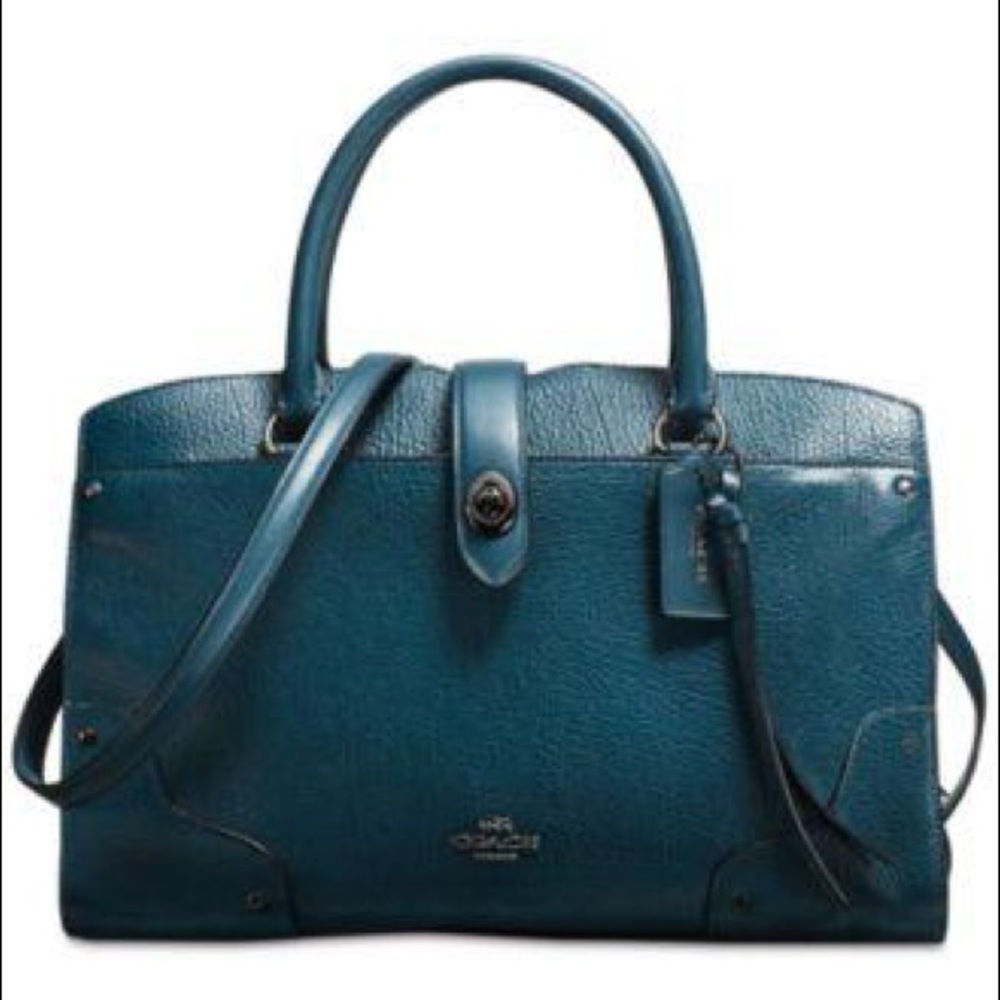 Coach Mercer Satchel 30 In Mixed Leather With Whiplas… - Gem